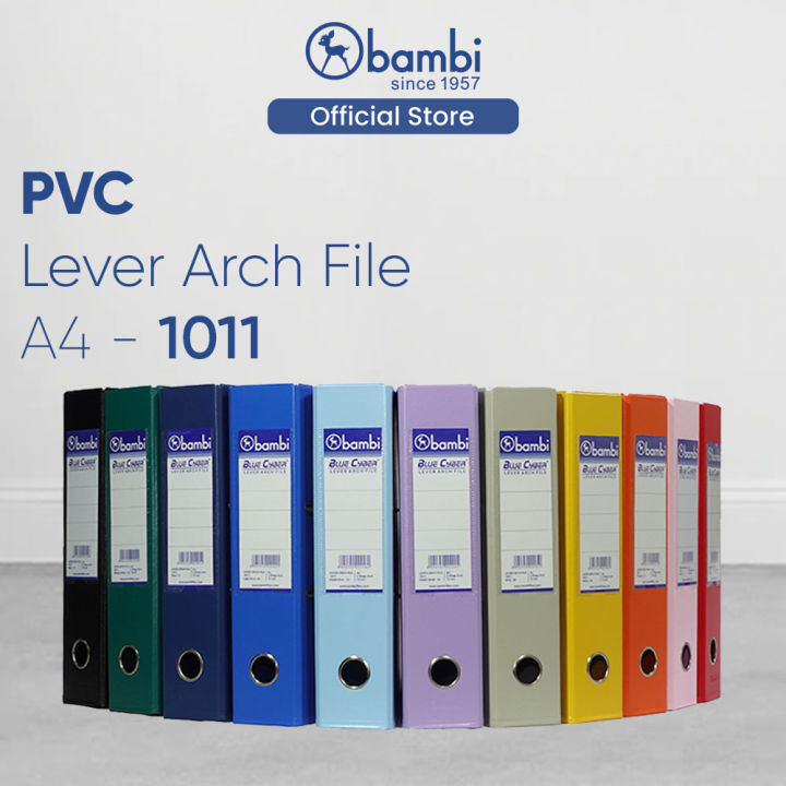 Bambi PVC Lever Arch File A4 75 mm (3 inch) – 1011 | Lazada Singapore