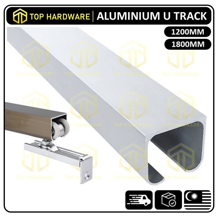 TOP🇲🇾 ALUMINIUM U TRACK Aluminium Track Cabinet Carcass Hanging Door ...
