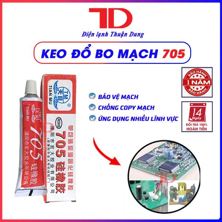Keo đổ bo mạch máy giặt 705, Keo silicon đổ mạch chống nước cách điện ...