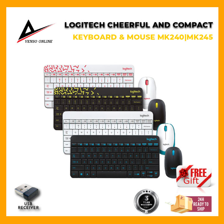 Logitech Mk240 Mk245 Nano Wireless Keyboard And Mouse Combo Lazada
