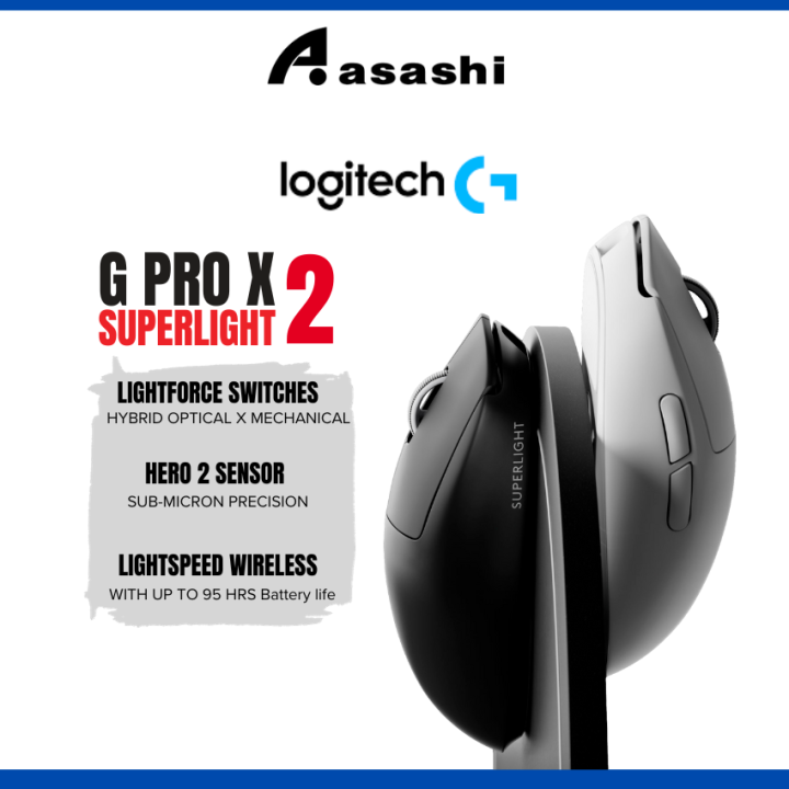 Logitech G PRO X SUPERLIGHT 2 LIGHTSPEED Wireless Gaming Mouse ...