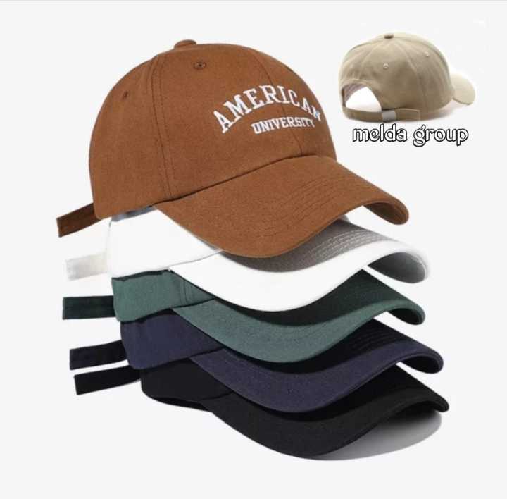 Topi Baseball Pria Wanita Bordir American University Cakop Besi Topi ...
