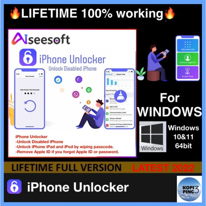 Aiseesoft iPhone Unlocker v2.0.22 LIFETIME 100% working Windows LATEST ...