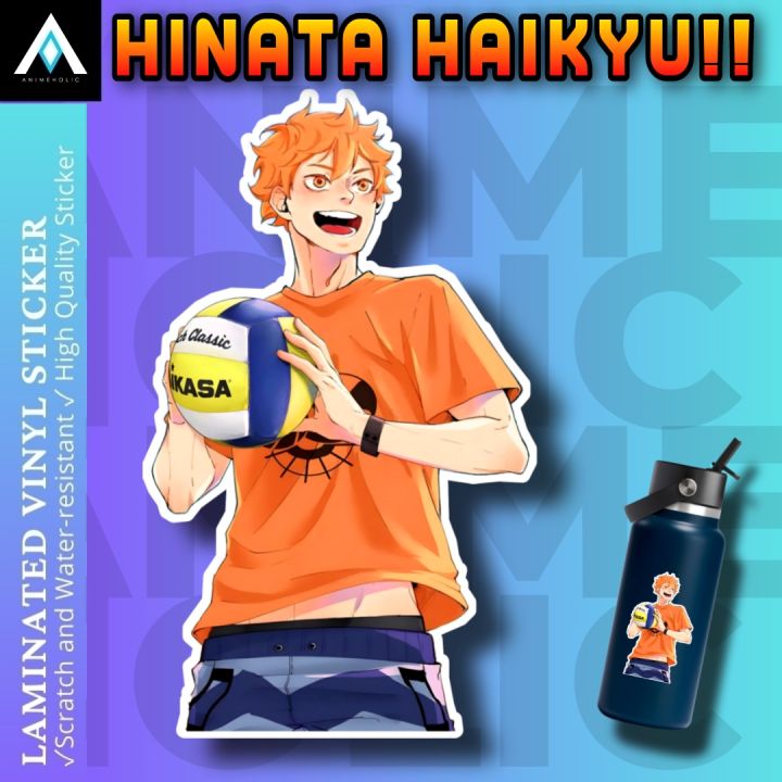 HINATA HAIKYUU VOLLEYBALL ANIME LAMINATED VINYL STICKERS ~ ANKMEHOLIC ...