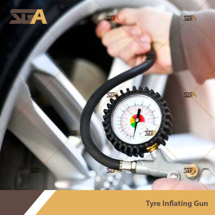 KNIGHT Tire Inflating Gun TG7 Air Compressor Pressure Tyre Gauge Pump ...