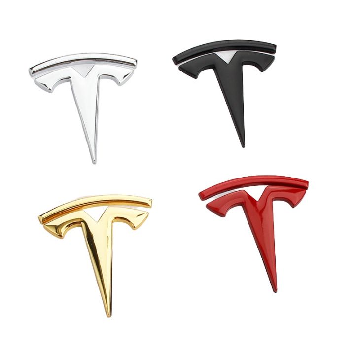 🚗NEW TESLA Logo Decorative Rear Front Replacement Emblem Badge Sticker ...