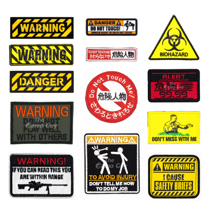 Biohazard Warning Dangerous Alert Symbol Logo Embroidery PVC Reflective Velcro Patch | Lazada