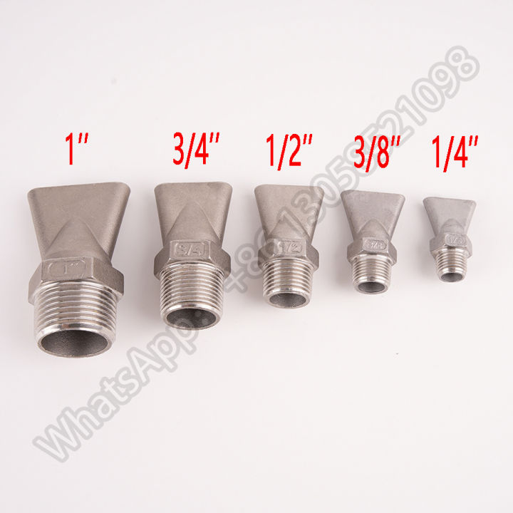 Stainless steel flat mouth duckbill type high pressure universal nozzle ...