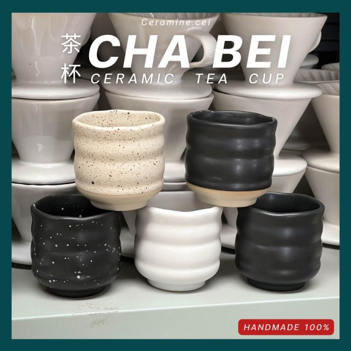 Chabei แก้วชา งานทำมือ Handmade100% จอกชาเซรามิค แก้วจอกชา แก้วชา แก้ว ...
