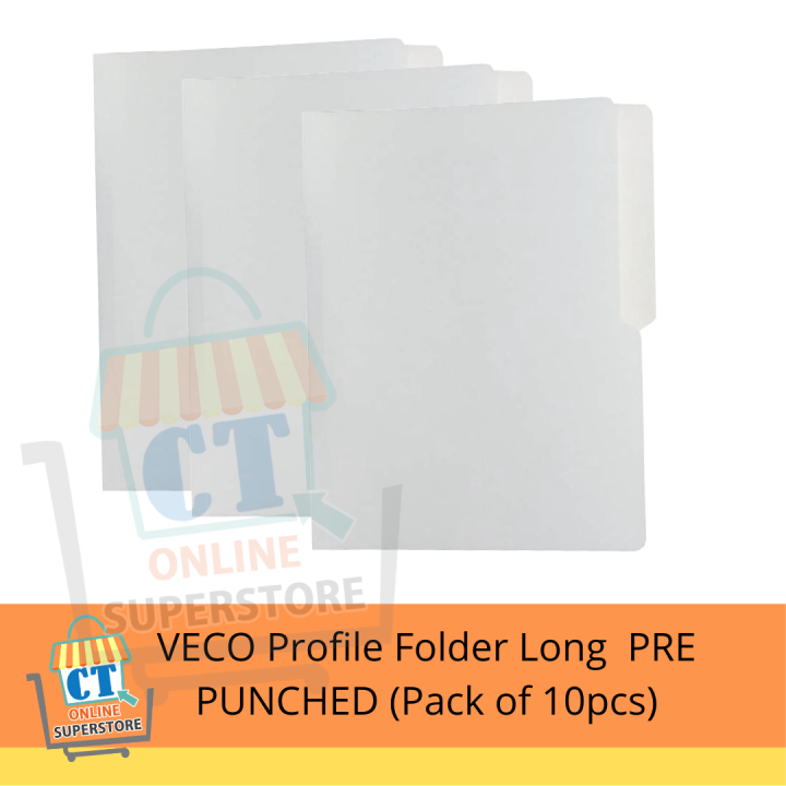 White Folder 14pts Long Legal Size PRE PUNCHED (Pack of 10pcs) | Lazada PH