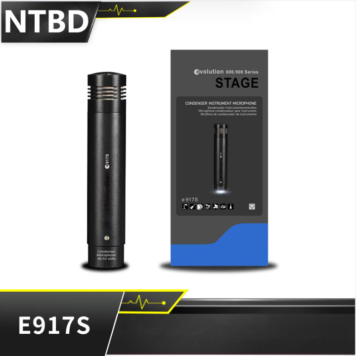 NTBD E917S Metal Drum Microphone Percussion Instrument Condenser Microphone Wired Microphones ...