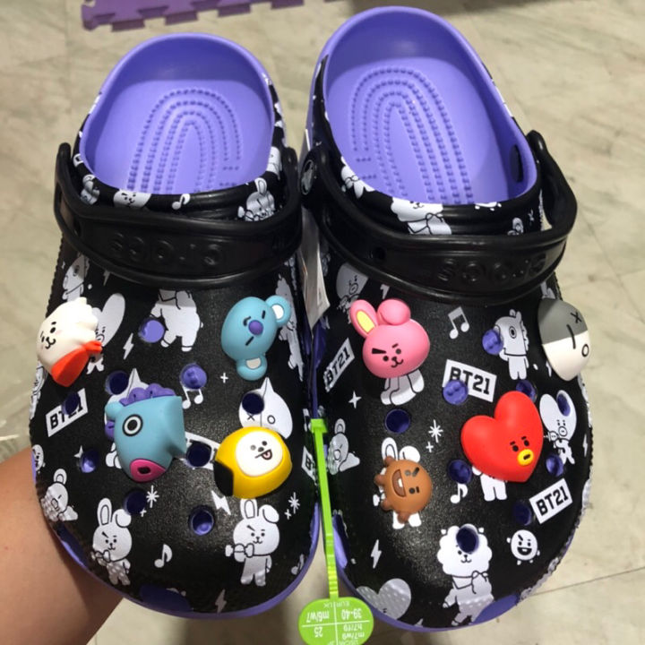COD Authentic Original Womens Crocs BT21 BTS W7 M5 M7 W9 | Lazada PH