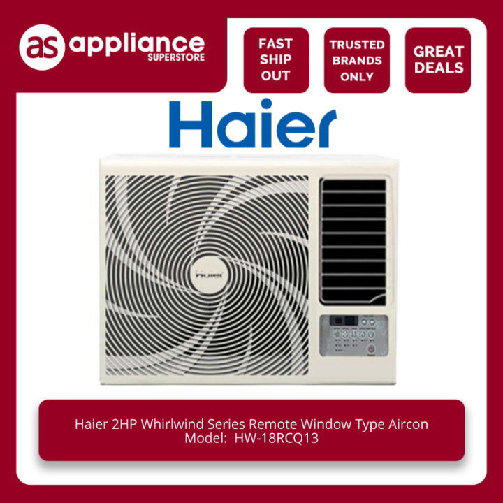 Haier 2HP Whirlwind Series Remote Window Type Aircon HW-18RCQ13 | Lazada PH