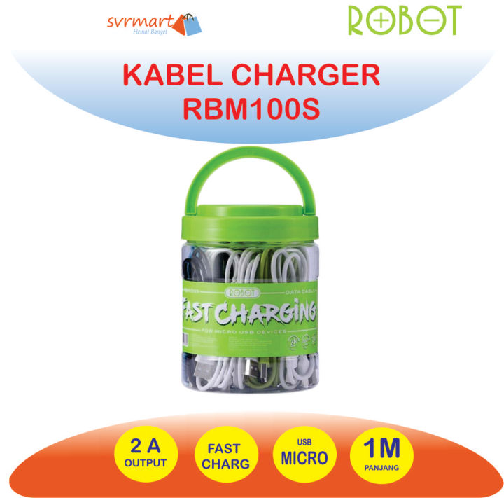 ROBOT Kabel Data RBM100S Android Micro USB 1M Data Cable Original ...