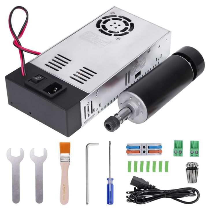 High-Speed 12000 RPM 48V DC 500W Spindle Motor Kit for CNC Engraving ...