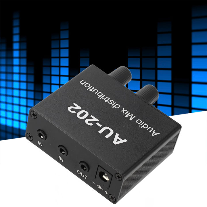 Stereo Mixer Audio Distributor 2 Input 2 Output Corrosion Resistance ...