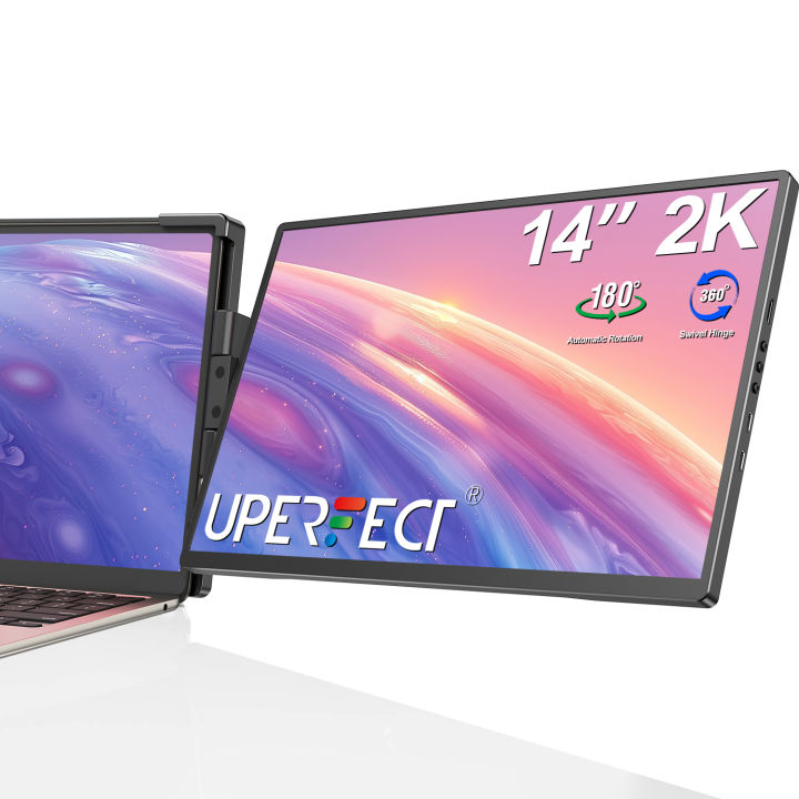 UPERFECT 2K Portable Monitor 14inch 300cd/m² Brightness 1200:1 Contrast ...