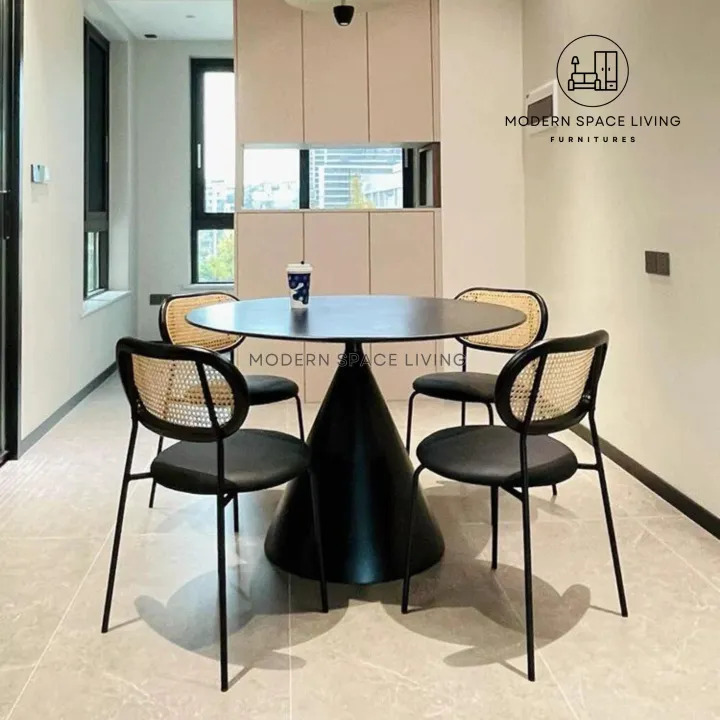 PREDO Modern Sintered Stone Round Dining Table [ETA 4-9 WEEKS] | Lazada ...