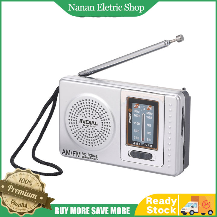 Bc R2048 Am Fm Battery Operated Portable Pocket Radio Best Reception