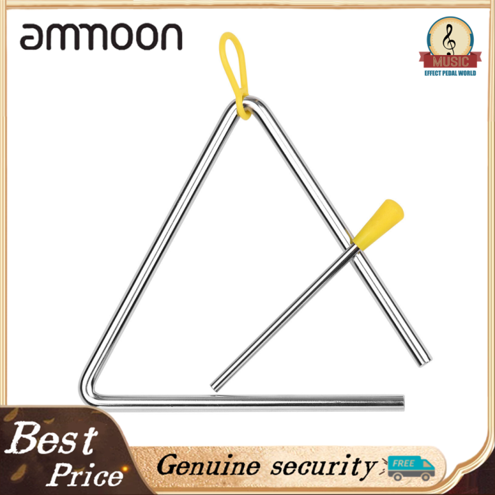 Triangle Bell Triangolo with Metal Mallet Idiophone Steel Percussion ...