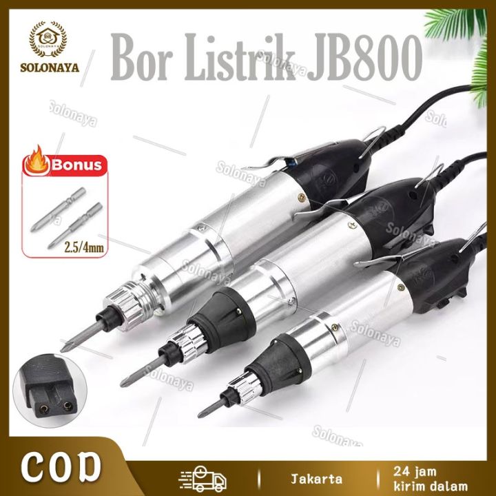 Obeng Listrik Screwdriver Elektrik JB800 Bolak Balik Lengkap 2 Obeng ...