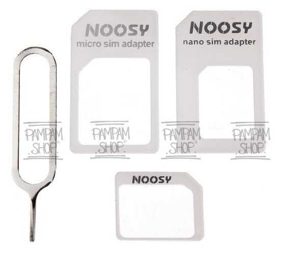 Adaptor Kartu Sim Card Micro dan Nano Noosy Original Tusukan Sim ...