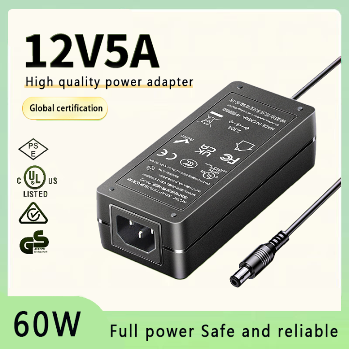12V5A desktop power adapter, original DC dedicated display, LED light ...