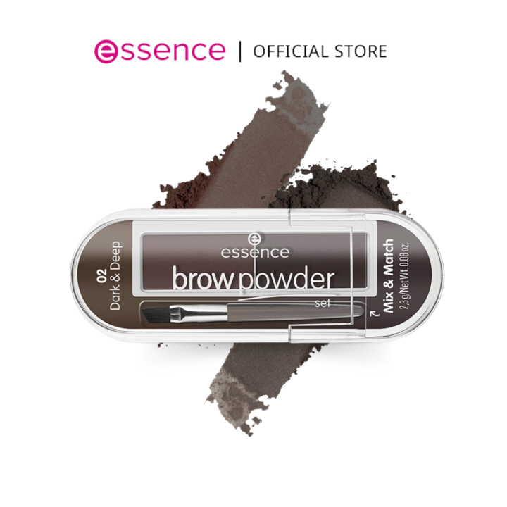 essence เอสเซนส์ brow powder set ที่เขียนคิ้วแบบฝุ่น | Lazada.co.th