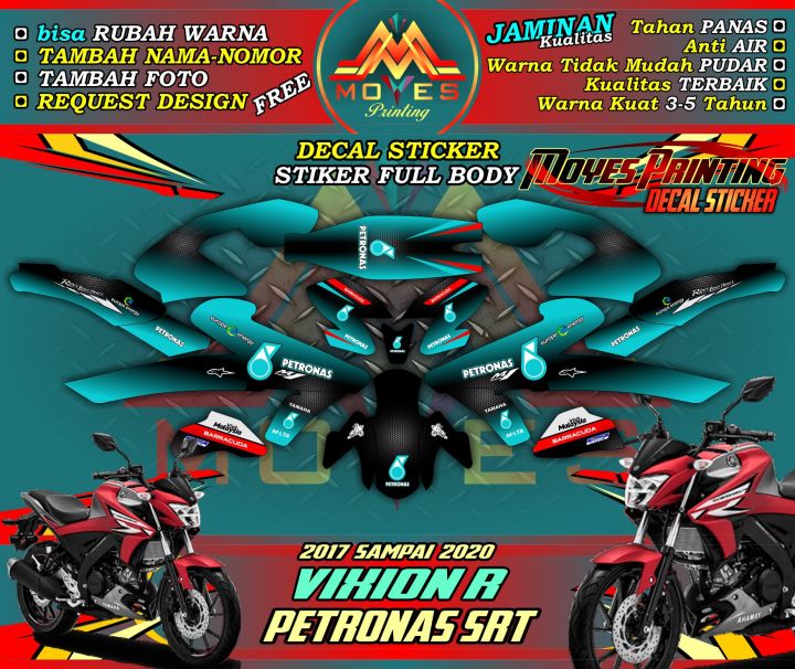 stiker new vixion r decal yamaha vixion r sticker all new vixion r ...