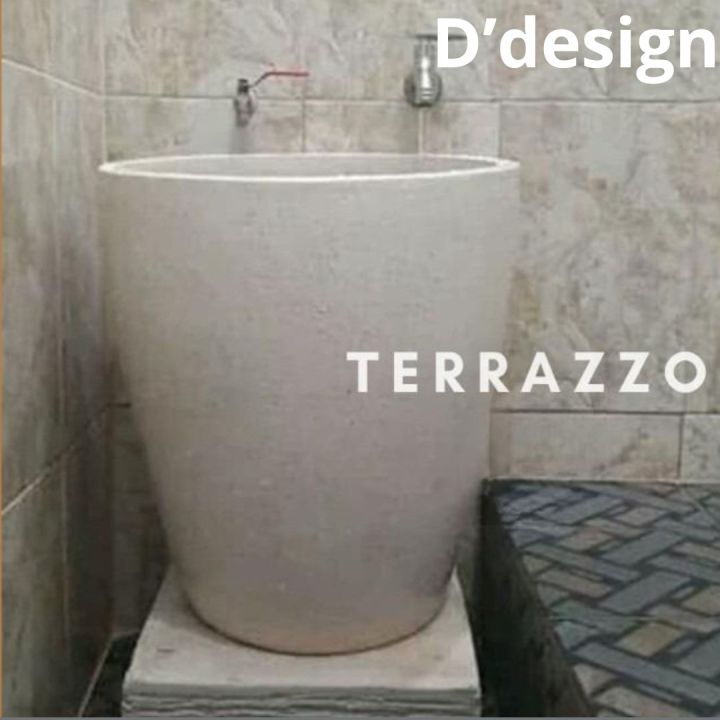 Bak Mandi Terrazzo Tipe Gelas Handmade | Lazada Indonesia