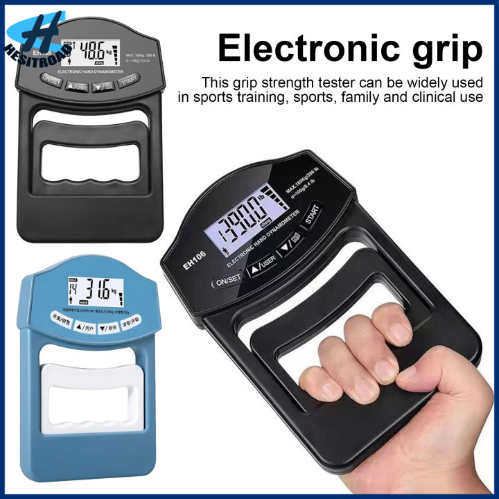 Electric Grip Strength Tester 396Lbs/180Kg LED Display Hand Grip ...