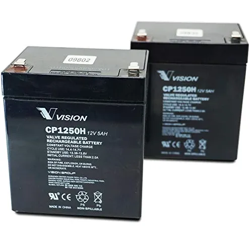 แบตเตอรี่ แห้ง 12V 5 Ah Battery Vision CP1250 ชาร์จไฟได้แบตเตอรี่แห้ง ...