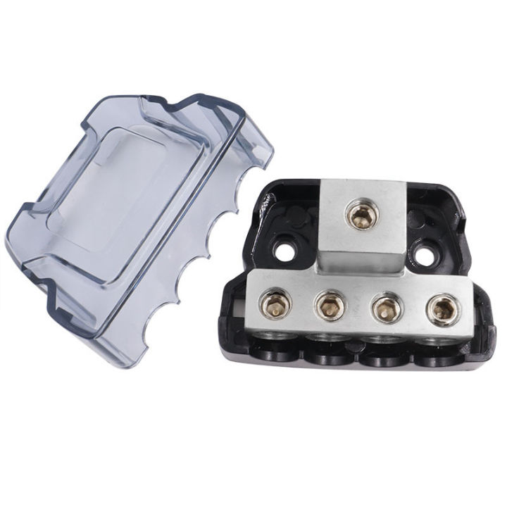 4 Way Power Distribution Block 1 x 0/2/4 Gauge in /4 x 4/8 Gauge Out ...