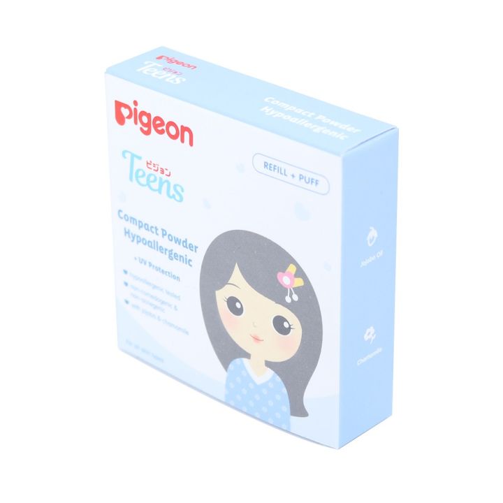 PIGEON Compact Powder + Uv White 14GR (FULL) | (REFILL) | Lazada Indonesia