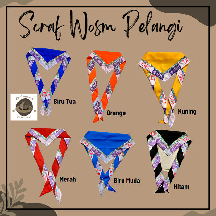 SCRAF PRAMUKA LIST BERCAHAYA SCRAFT PRAMUKA SCOUT SABLON WOSEM | Lazada ...