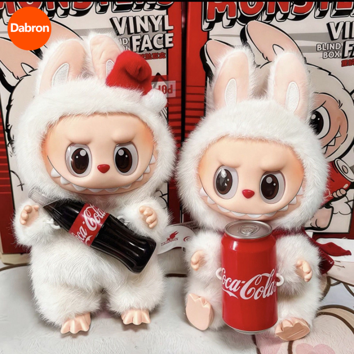 Dabron COCA-COLA Series Labubu V3 Fashion Doll, Vinyl Doll, a/B Type ...