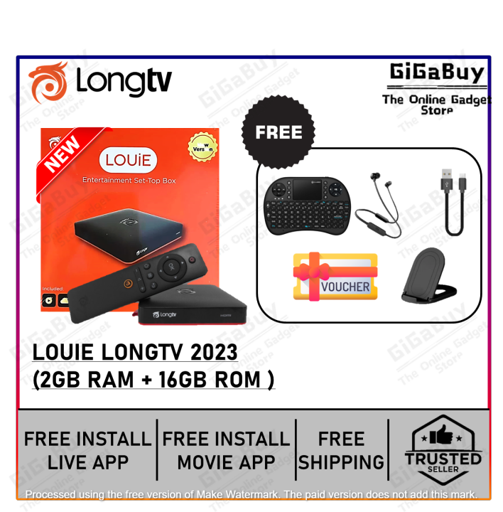 [FREE GIFT] LONG Louie Long TV Streaming Device Android Box TvBox [ New ...