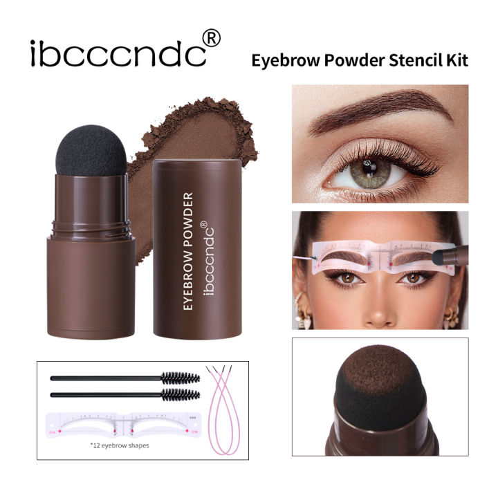 IBCCCNDC New Eyebrow Powder Set One Step Eyebrow Stamp Shaping Kit Eye ...