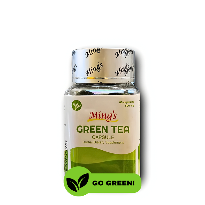 2 Two Bottles Ming's Green Tea Softgel 60 Capsules 500mg | Lazada PH