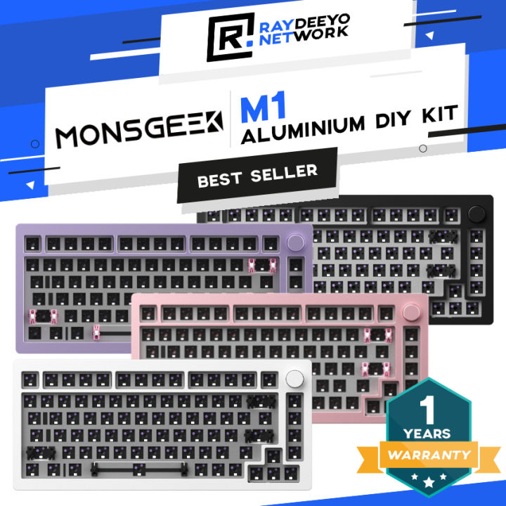 MonsGeek M1 DIY Kit Barebone Keyboard (International Version) [Aluminum/RGB/QMK/VIA/KNOB] | Lazada