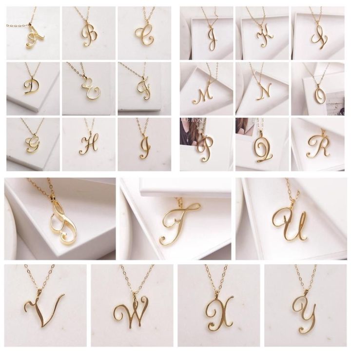 INSANESTORE66IN4 Jewelry Exaggerated Gold Plated Cursive Metal ...