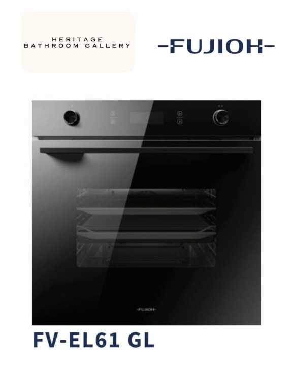FUJIOH FV-EL61 70L BLACK BUILT-IN OVEN WITH ENAMEL COATING | Lazada ...