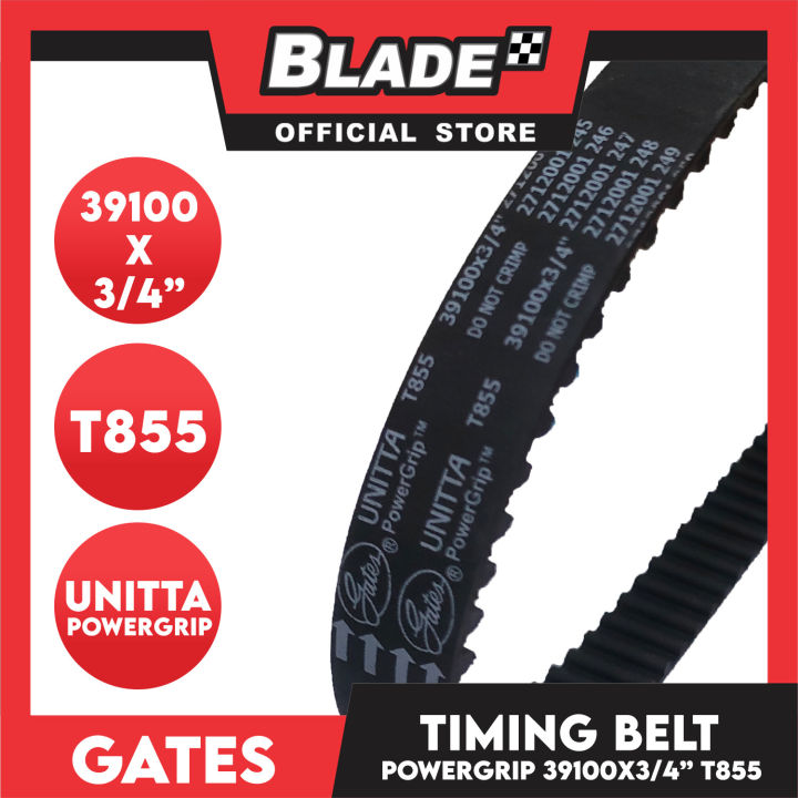 Gates Unitta PowerGrip Timing Fan Belt T855 39100 x 19mm 1pc | Lazada PH