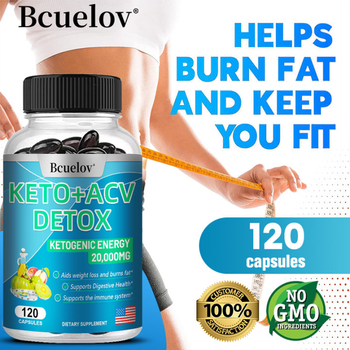 KETO + ACV Detox Supplement, 20,000MG, Loses Weight and Burns Fat ...