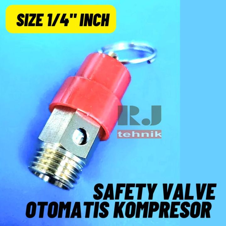 Safety Valve Kompresor Switch Pengaman Tekanan Angin Kompresor 1/4 ...