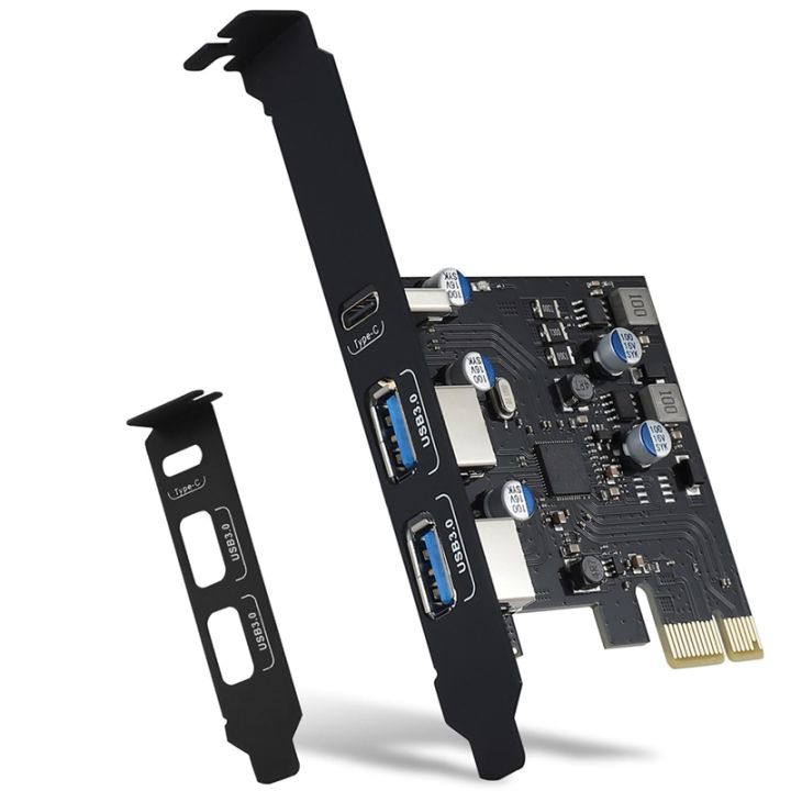 USB PCIE Card 18W Power Delivery, PCI Express 3 Port (Type C, 2 X Type A) PCIe USB 3.0 Fast ...