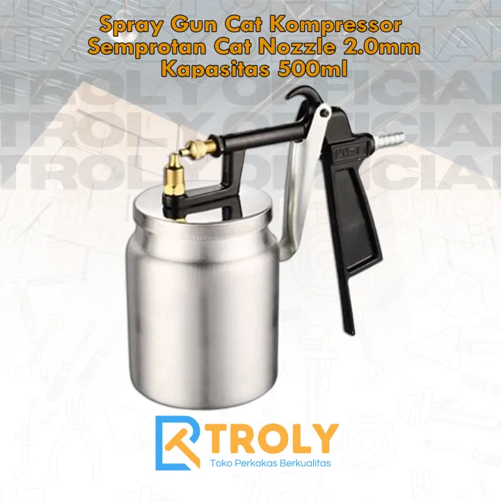 spray gun cat kompressor kepala cat semprot nozzle 2.0mm kapasitas ...