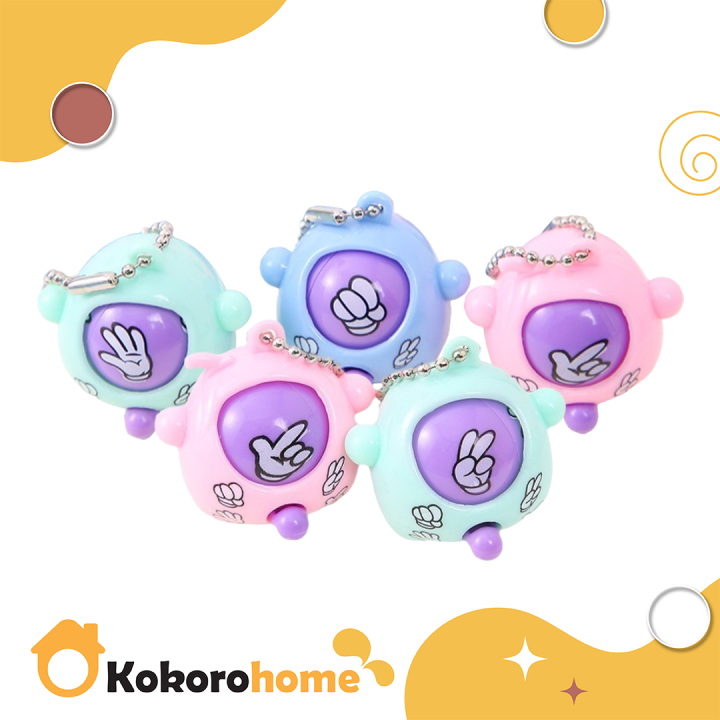 KOKORO Compact Gacha Game Keychain With Rock-paper-scissors Mechanism ...