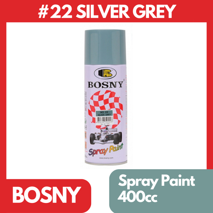 Bosny #22 Silver Grey Original Acrylic Spray Paint 400cc | Lazada PH