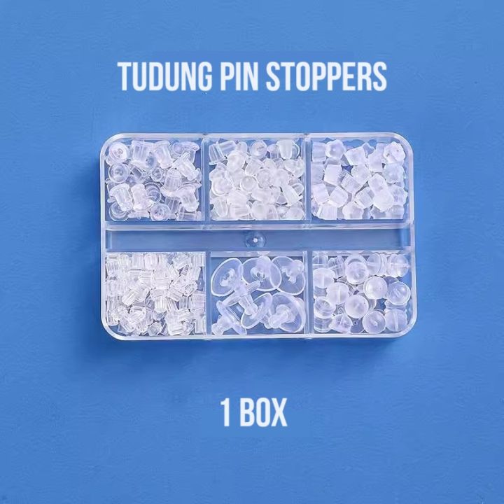 1Box Brooch Stopper Kerongsang Stopper Brooch Tudung Pin Stopper Anti ...